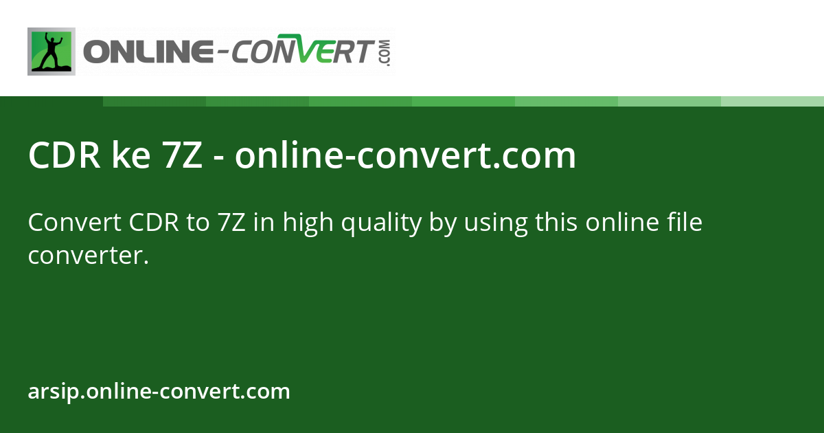 CDR ke 7Z - online-convert.com