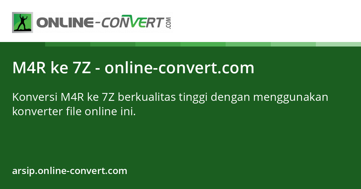 M4R ke 7Z - online-convert.com