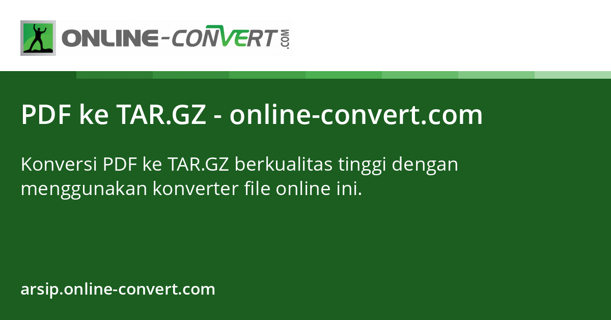PDF ke TAR.GZ - online-convert.com