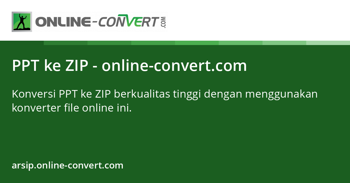 PPT ke ZIP - online-convert.com