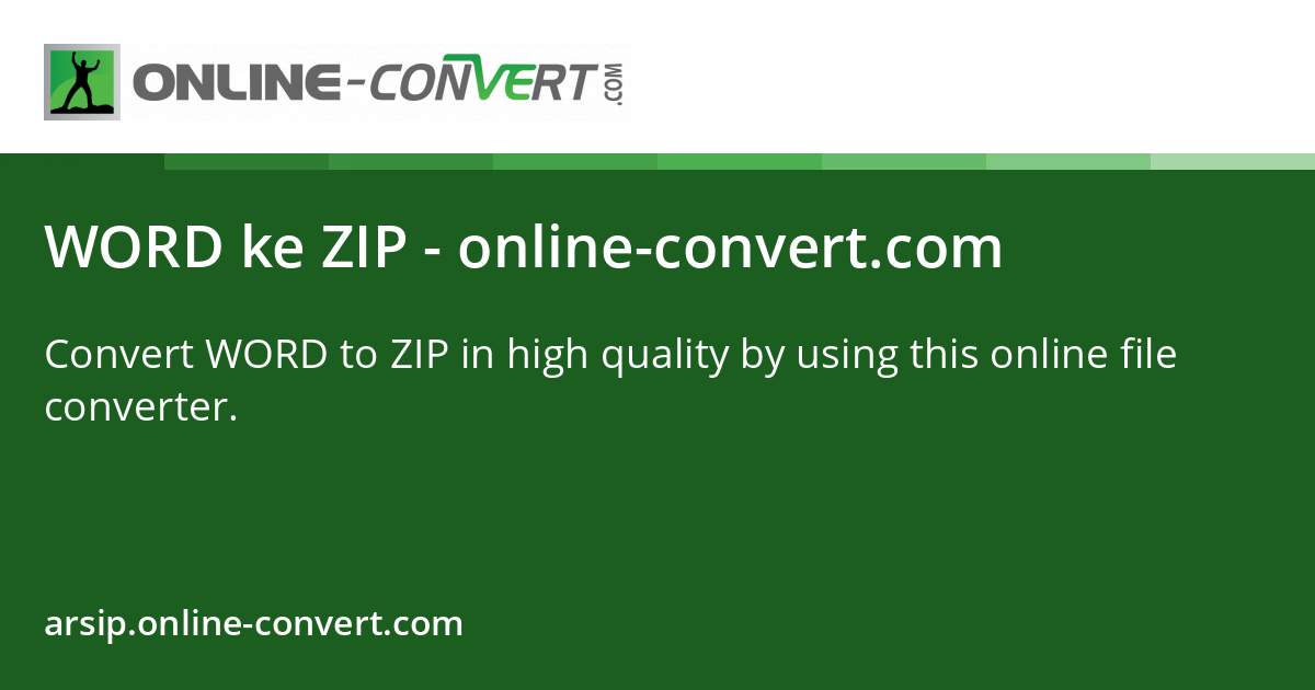 WORD ke ZIP - online-convert.com